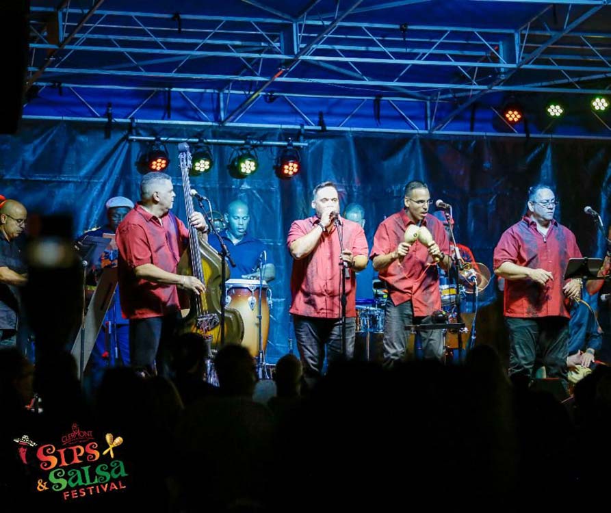 band playing on Main Stage at Sips and Salsa 2019 | South Lake Tablet