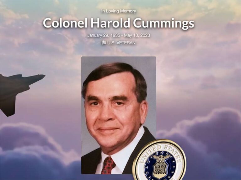 Colonel Harold "Hal" Cummings (Jan 20, 1935 - May 17, 2023) | South ...